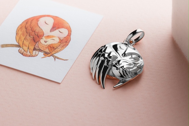 Owls pendant - mira-arts - BOOTH