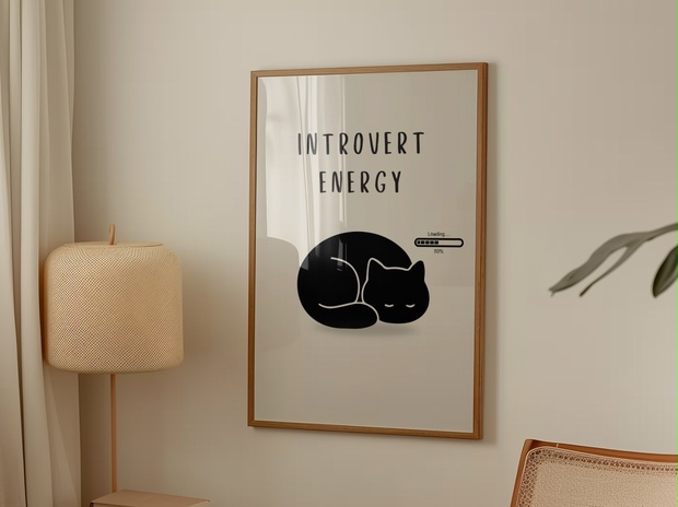 Introverted Cat Quote Series 19 – Introvert Energy｜内向エネルギーの猫 - JanaCat ...