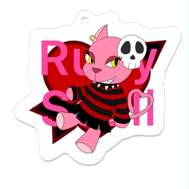“ROCK CAT” Ruby Scull - kikyou-10 - BOOTH