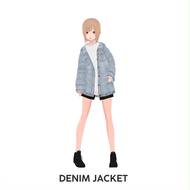 [VRoid] DENIM JACKET / オーバーサイズデニムジャケット - vear clo. - BOOTH