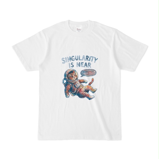 SINGULARITY CAT Tシャツ（WHITE) - INVADERS - BOOTH