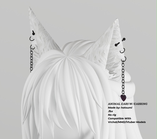 Cute Animal Ears for VRCHAT - hatsumi - BOOTH