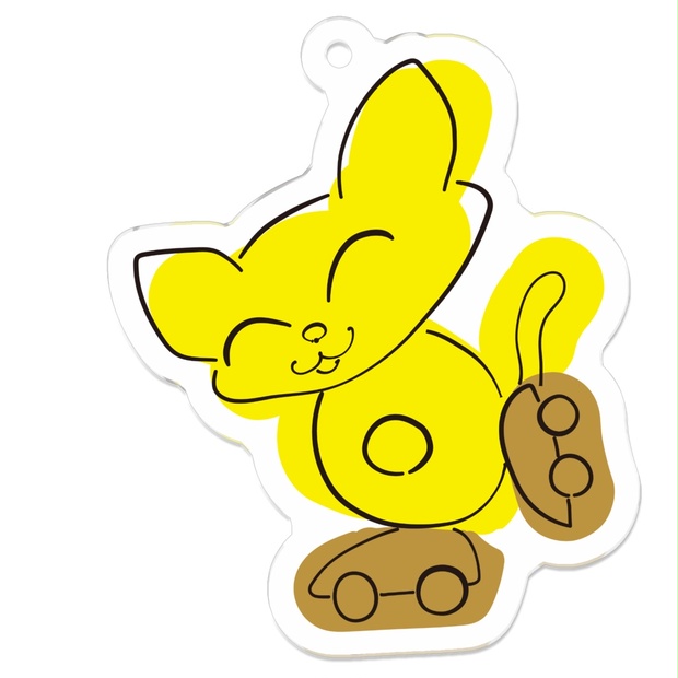 にゃんこキーホルダー - akira-wolguy - BOOTH