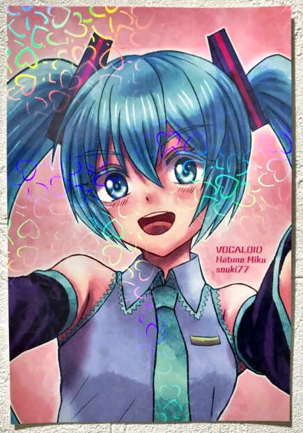 【キラキラ★ホログラムポストカード】初音ミク ボカロ VOCALOID PV-1 - コツコツ通販(草城ソウキ) - BOOTH