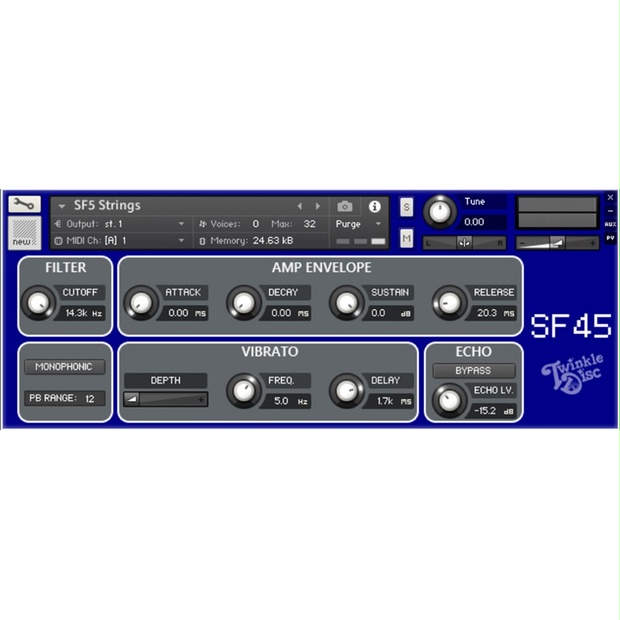 SF45 Library for KONTAKT - twinkledisc (Dios/シグナルP) - BOOTH