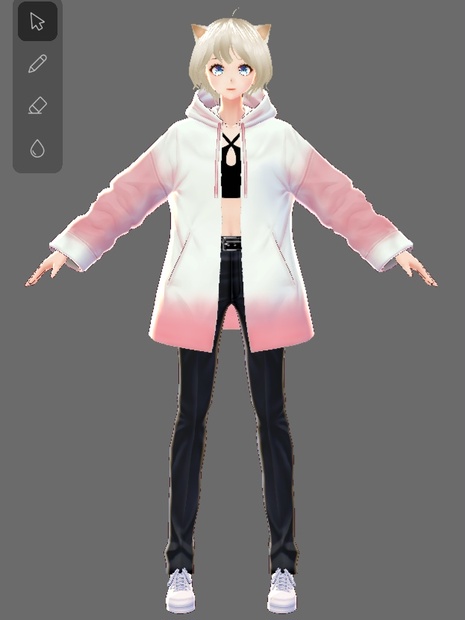 Gradient Hoodie-Red - Anna - BOOTH