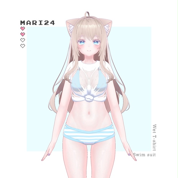 【萌用】濡れTシャツ＆水着 - MARI24 - BOOTH