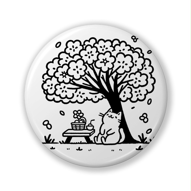 お花見する猫 - ねこ鉄道 - BOOTH