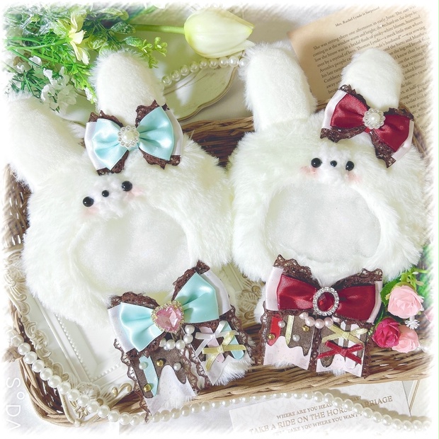 Valentine rabbits🐰🍓 - dot rabbit - BOOTH