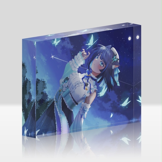 新モデル記念 アクリルブロック【儚牙紺】 - 儚牙紺-Kurage Kon- - BOOTH