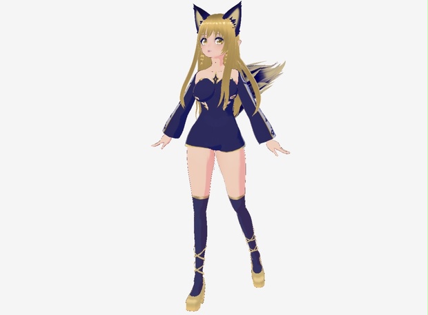 Nayomi Royal Cat Girl VRM vtuber model - DarkoPrincess Boutique - BOOTH