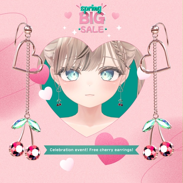 [FREE]🍒Cherry Earring🍒 - cherry neru - BOOTH
