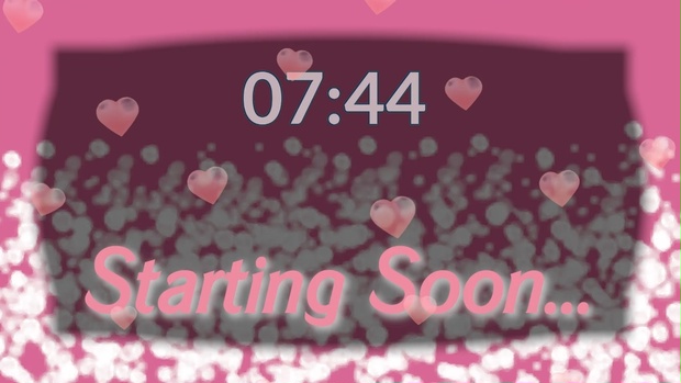 Pink Hearts: Animated "Starting Soon" and "Be Right Back" Stream Scenes ...