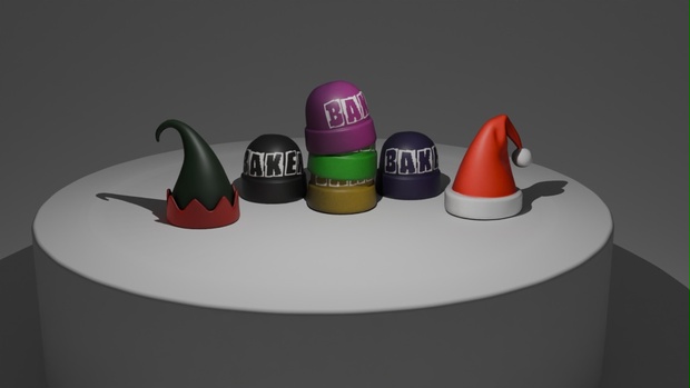 Universal VRChat Winter Hat Pack v1 - VRMarket - BOOTH