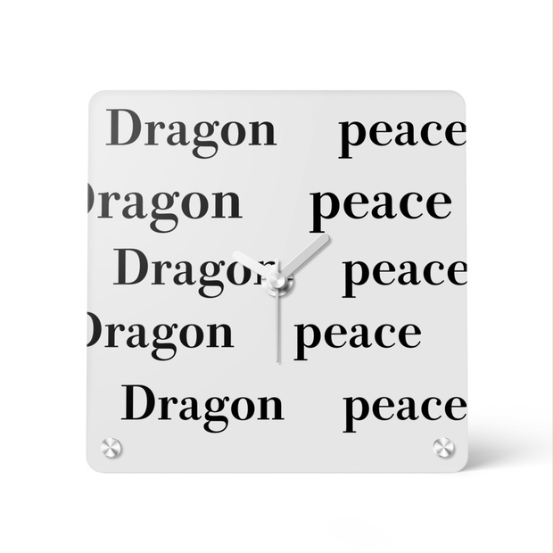 Dragon peaceアクリル時計 - Dragon peace - BOOTH