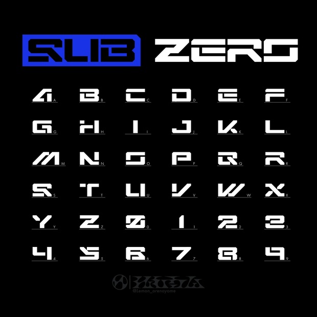 [FONT]Sub Zero - レモンオレノヨメの掃き溜めへようこそ - BOOTH