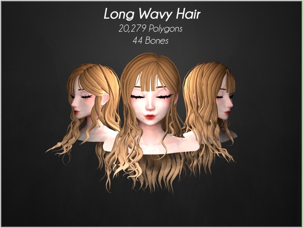 Wavy Hair Asset - Kelseu - BOOTH