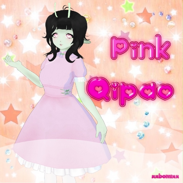 VRoid 》Pink Qipao - xxbomixx - BOOTH