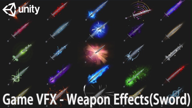 Unity Game VFX_Weapon Effects(Sword) - EricWang(Unity VFX Artist) - BOOTH