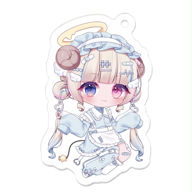 天使アクキー(50mm×50mm) - nemuc - BOOTH