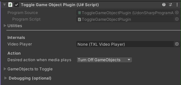 [VideoTXL] Toggle GameObject Plugin - Realmlist's small and simple ...