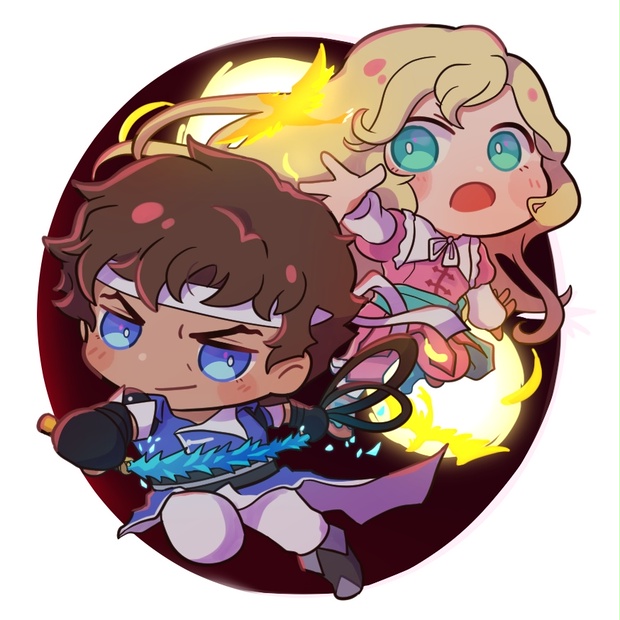 リヒター＆マリア・リヒター＆ジュスト 両面アクスタ - kabutu - BOOTH