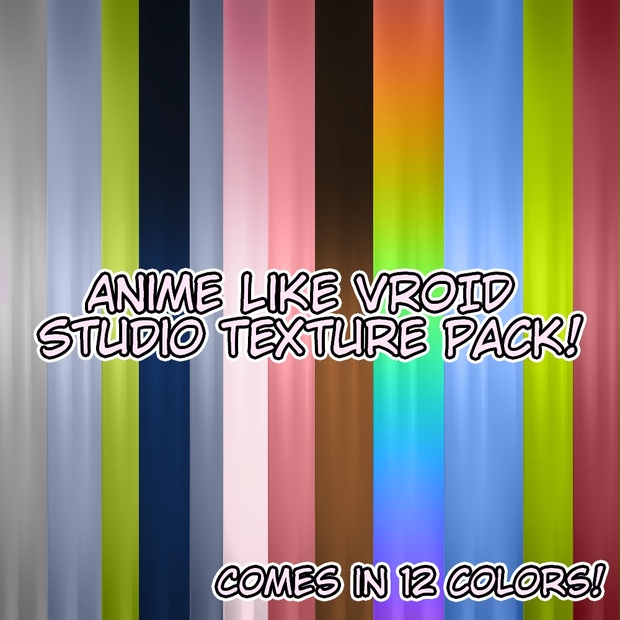 (Free!) Anime Like Hair Textures Pack for VROID Studio - The Moemporium ...