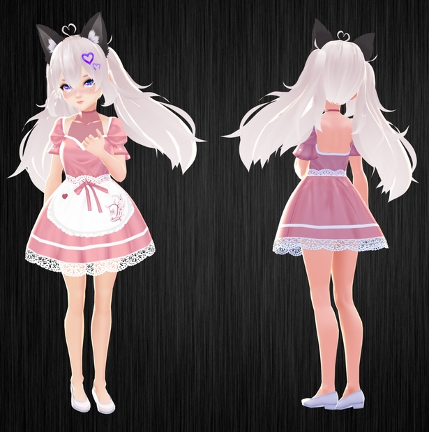 Cute Pink Maid Set - Mini - BOOTH
