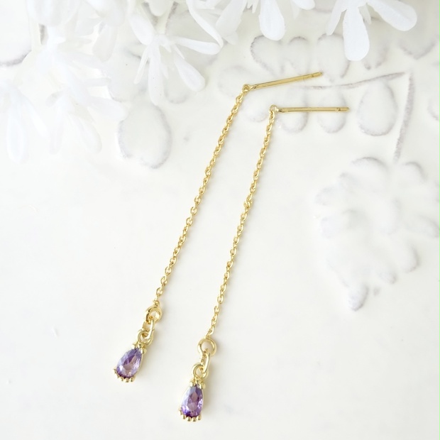 ルミエール・パープル(ピアスのみ) - Rose Rain - BOOTH