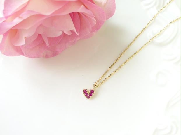 リトルハートネックレス - Rose Rain - BOOTH