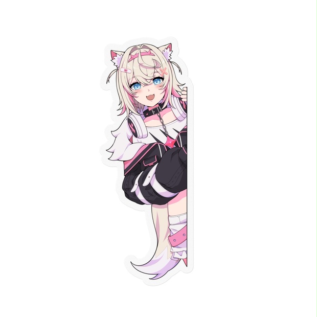 Sticker Peeking Mococo Abyssgard モココ・アビスガード Hololive - Waifuku - BOOTH
