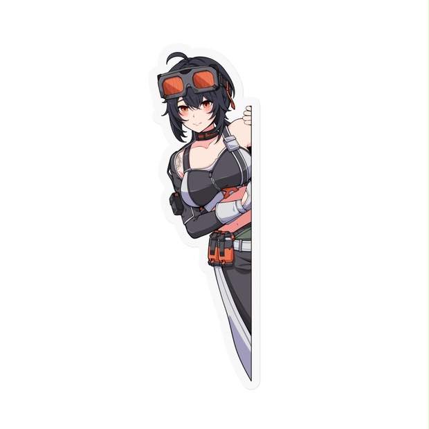 Sticker Peeking Grace Howard Zenless Zone Zero - Waifuku - BOOTH