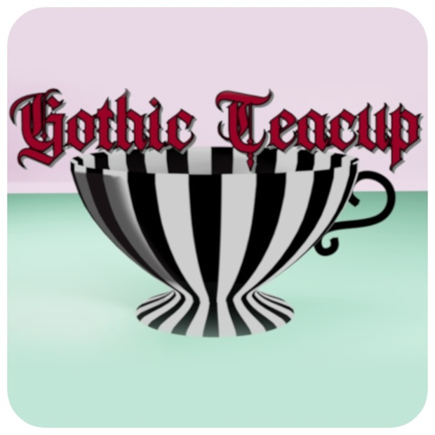 Gothic Teacup | Vtuber Asset | FBX File | ティーカップ - MidnyteKitten - BOOTH