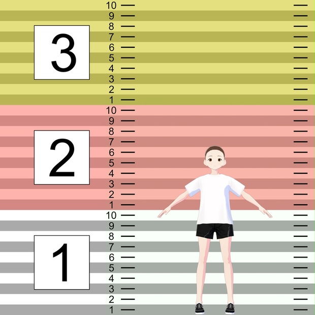 VRoid Height Chart - Vampiredirt - BOOTH