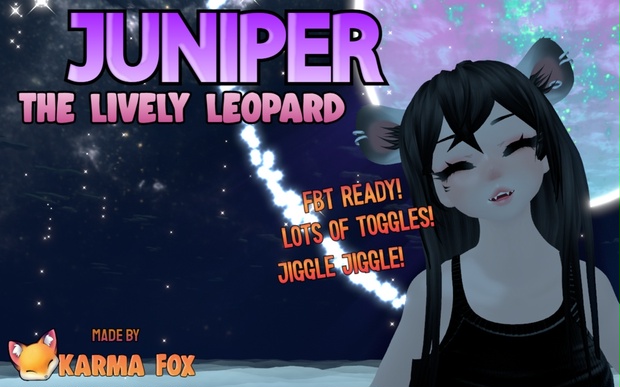 Juniper the Lively Leopard VRChat & VRM - karmafox - BOOTH