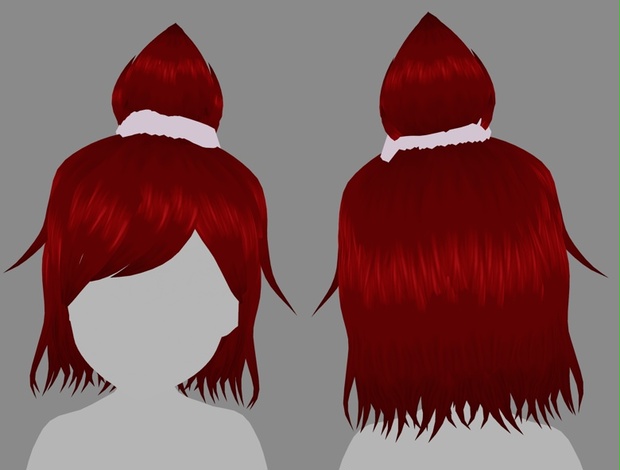 Funky Ponytail For vroid - Ducky's Designs - BOOTH