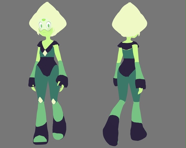 Steven Universe Peridot Vroid Model - Ducky's Designs - BOOTH