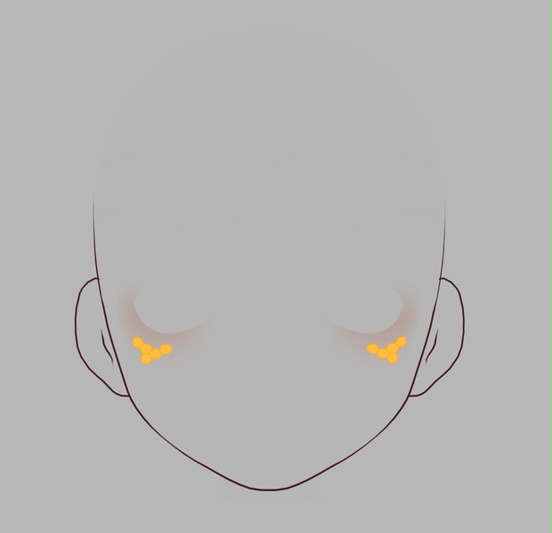 Honeycomb cheeks - Vroid preset - Ducky's Designs - BOOTH