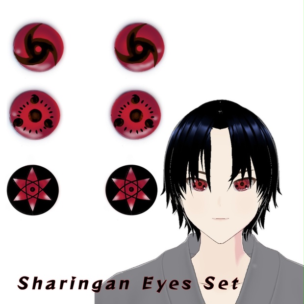 Sasuke Uchiha Sharingan Eye Texture - ANO HANO - BOOTH