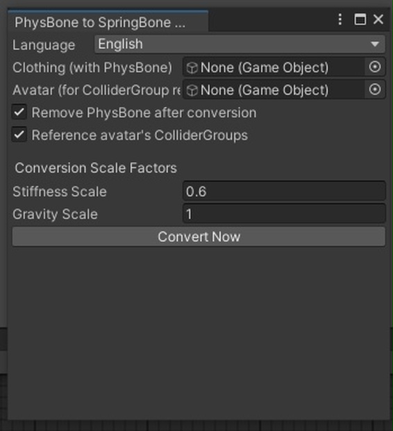 [無料] PhysBone to SpringBone Converter - uqu - BOOTH