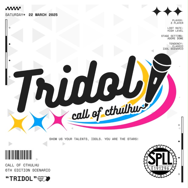 CoC6th「Tridol」SPLL:E191296 - ハバネロ。 - BOOTH