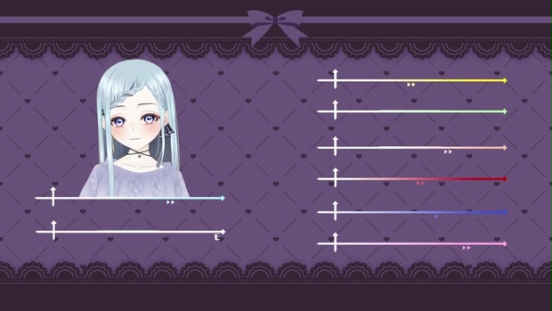 【動く】シンプルちるプレートLIVE×白【全8色】 - primus-2d - BOOTH