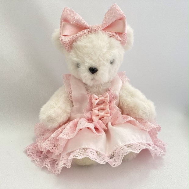 くまのぬいぐるみ（ピンク） - aruru na rurua - BOOTH