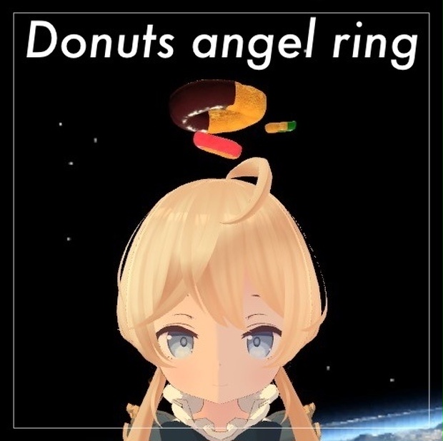 Donuts angel ring (animation) - TATSUYA@VRChat店 - BOOTH