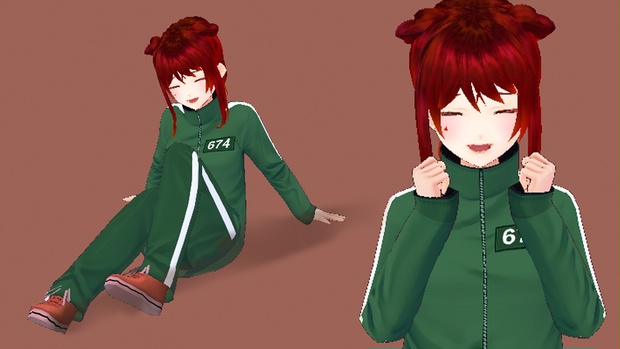 Squid Game Jersey VROID texture - coalla ws. - BOOTH