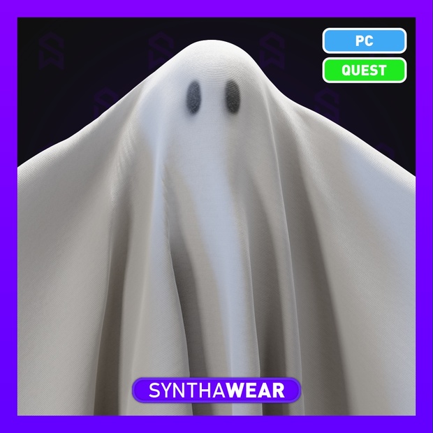 Ghost Costume | VRChat Avatar | PCVR & Quest - SynthaWear - BOOTH