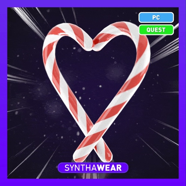 Free Candy Cane | VRChat Asset | PC & Quest - SynthaWear - BOOTH