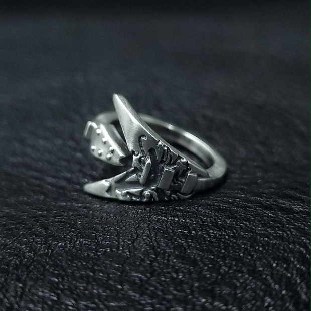 T-CROSS FLYING V SILVER RING - Agent Five (エージェント・ファイブ) - BOOTH