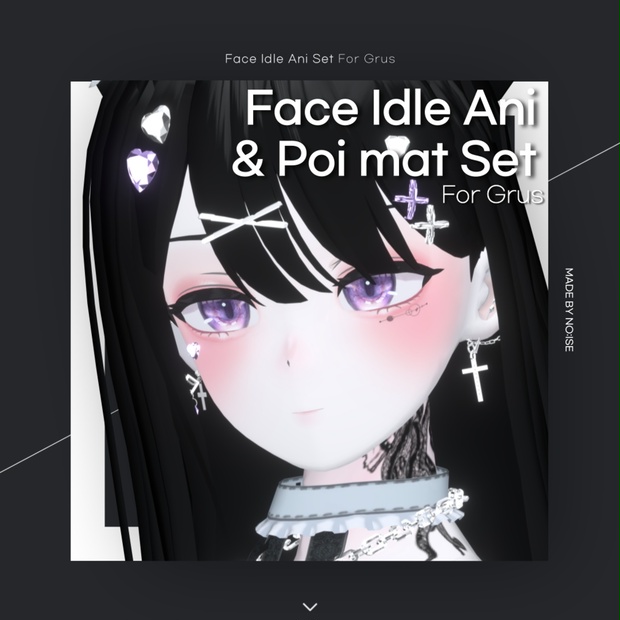 Face Idle Ani & Poi mat Set For Grus - NO:ISE - BOOTH