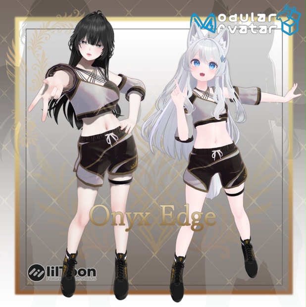 【12アバター対応】Onyx Edge 【VRC】 - PlusAlphα - BOOTH